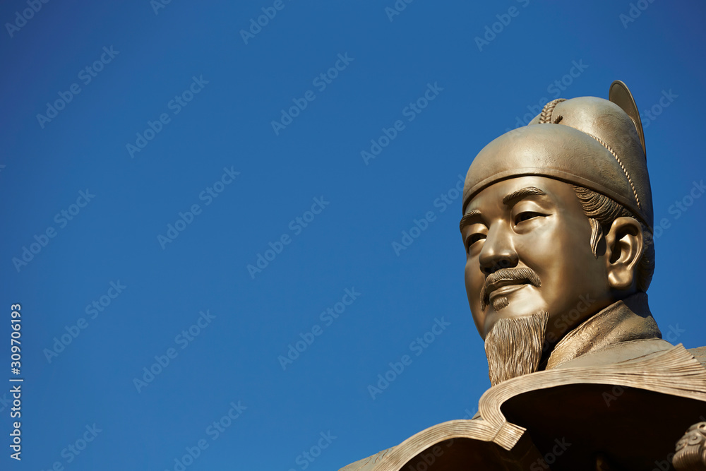 Sejong the great statue in South Korea Stock Photo | Adobe Stock