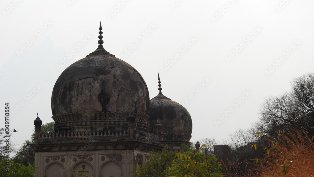 The Qutb Shahi Tombs are located in Hyderabad and they contain the ...