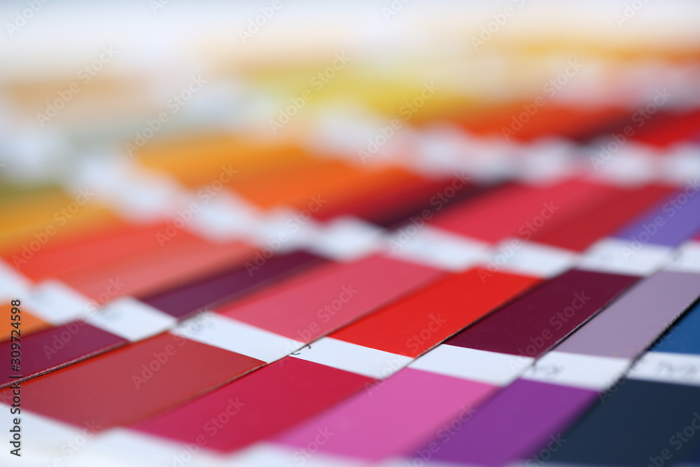 Color print of pantone statistics offset Stock Photo | Adobe Stock