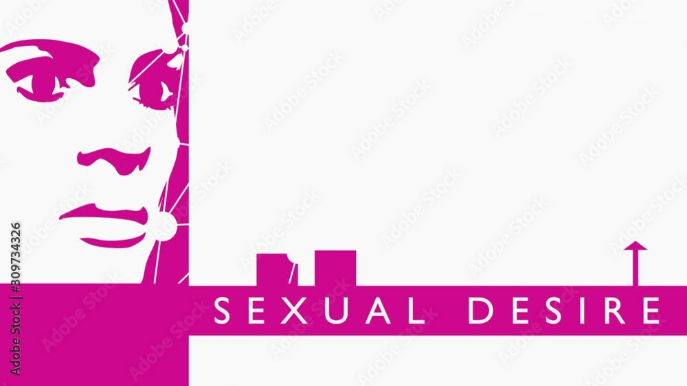 Sexual desire level chart. Health care concept. Woman face silhouette ...