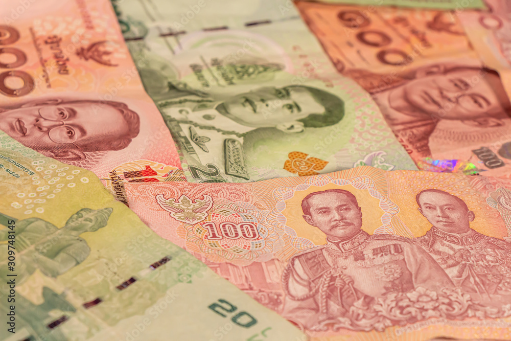 Thai baht. THB banknotes. Thailand, TH Stock Photo | Adobe Stock