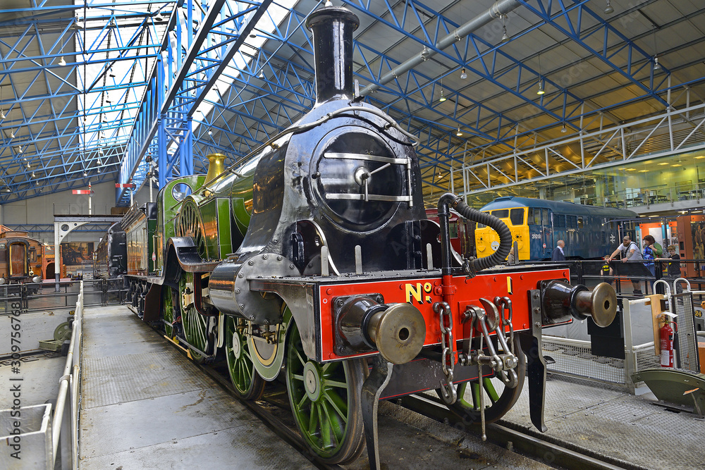 The legendary Flying Scotsman. Great Hall of National Railway Museum ...