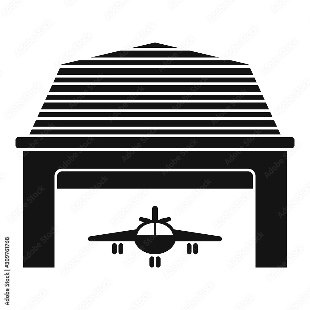 Hangar icon. Simple illustration of hangar vector icon for web design ...