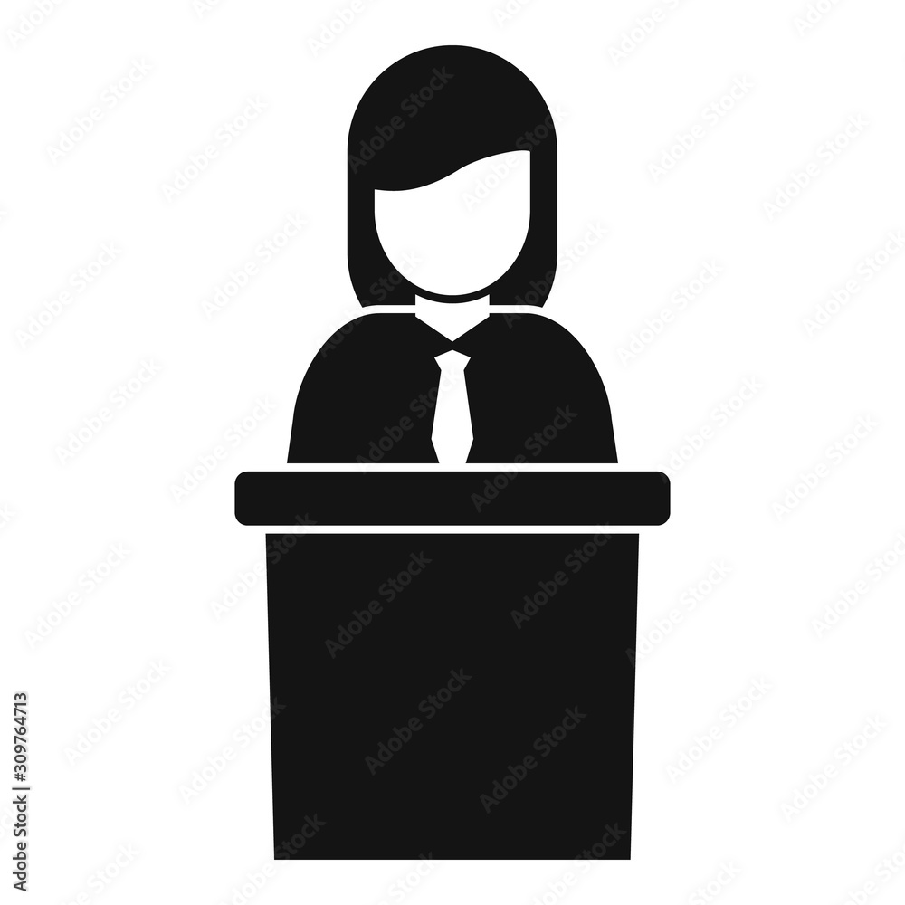 Woman Manager Icon