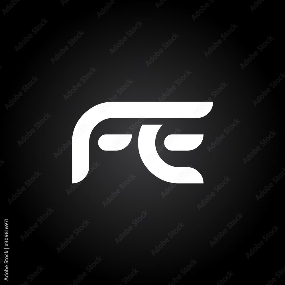 Initial FE Letter Linked Logo. Creative Letter FE Modern Business Logo ...
