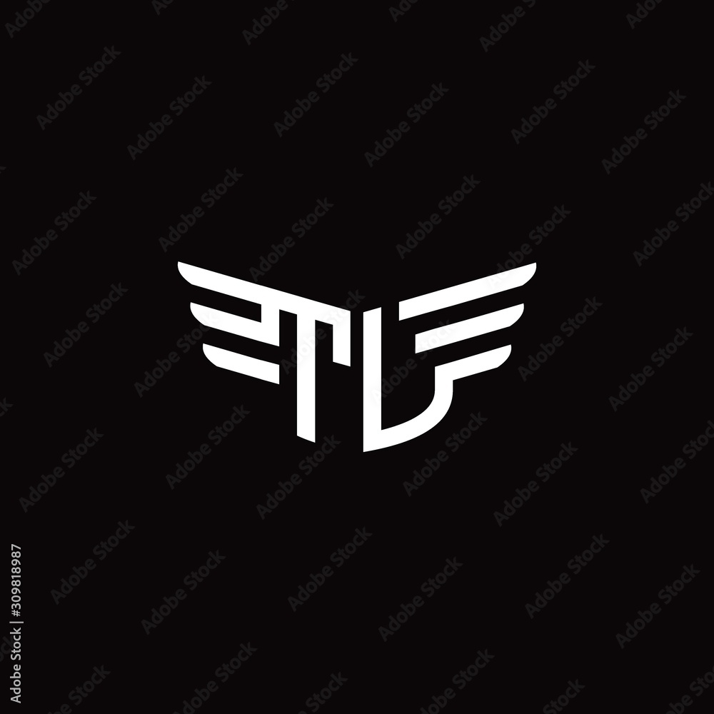 TL logo monogram emblem shape with wings style ribbon design template ... TL logo monogram emblem shape with wings style ribbon design template ...