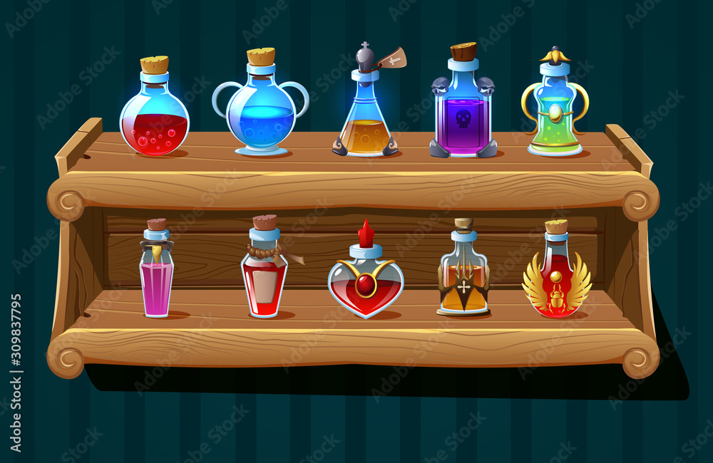 Magic Potion Background Stock Vector | Adobe Stock