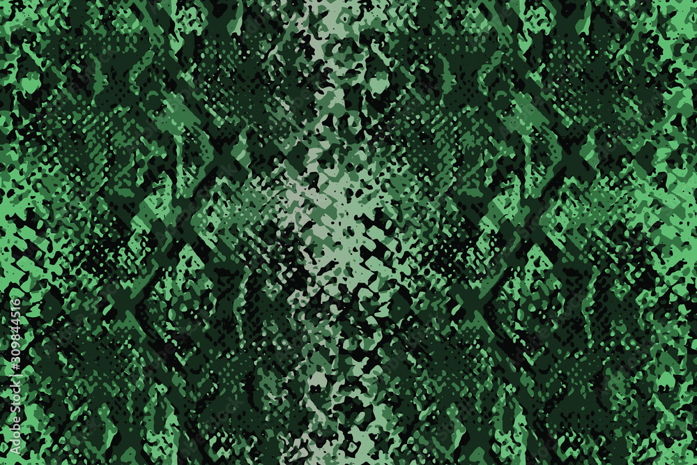 Full Seamless Onamental Snake Animal Skin Pattern Vector. Snake leather ...