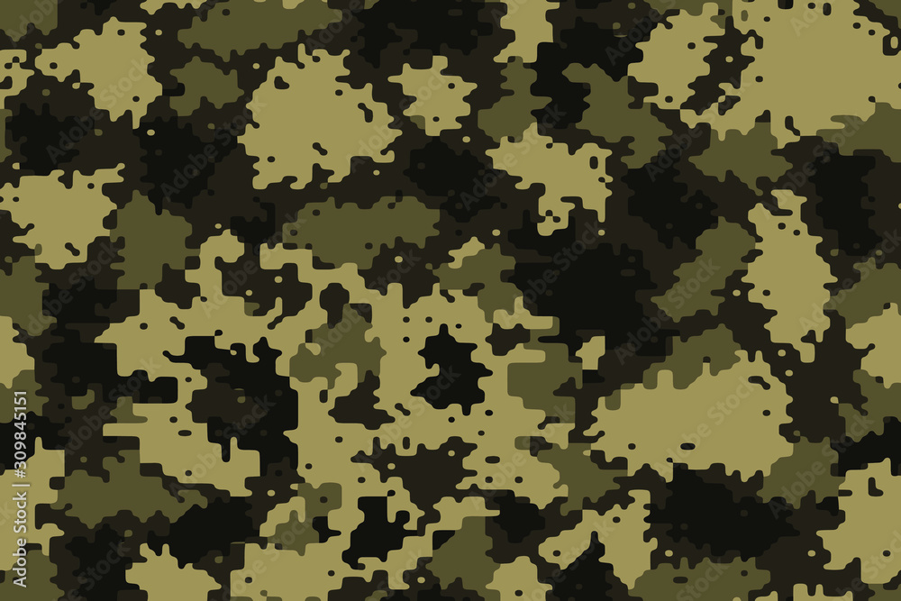 Full seamless military camouflage skin texture pattern vector for decor ...