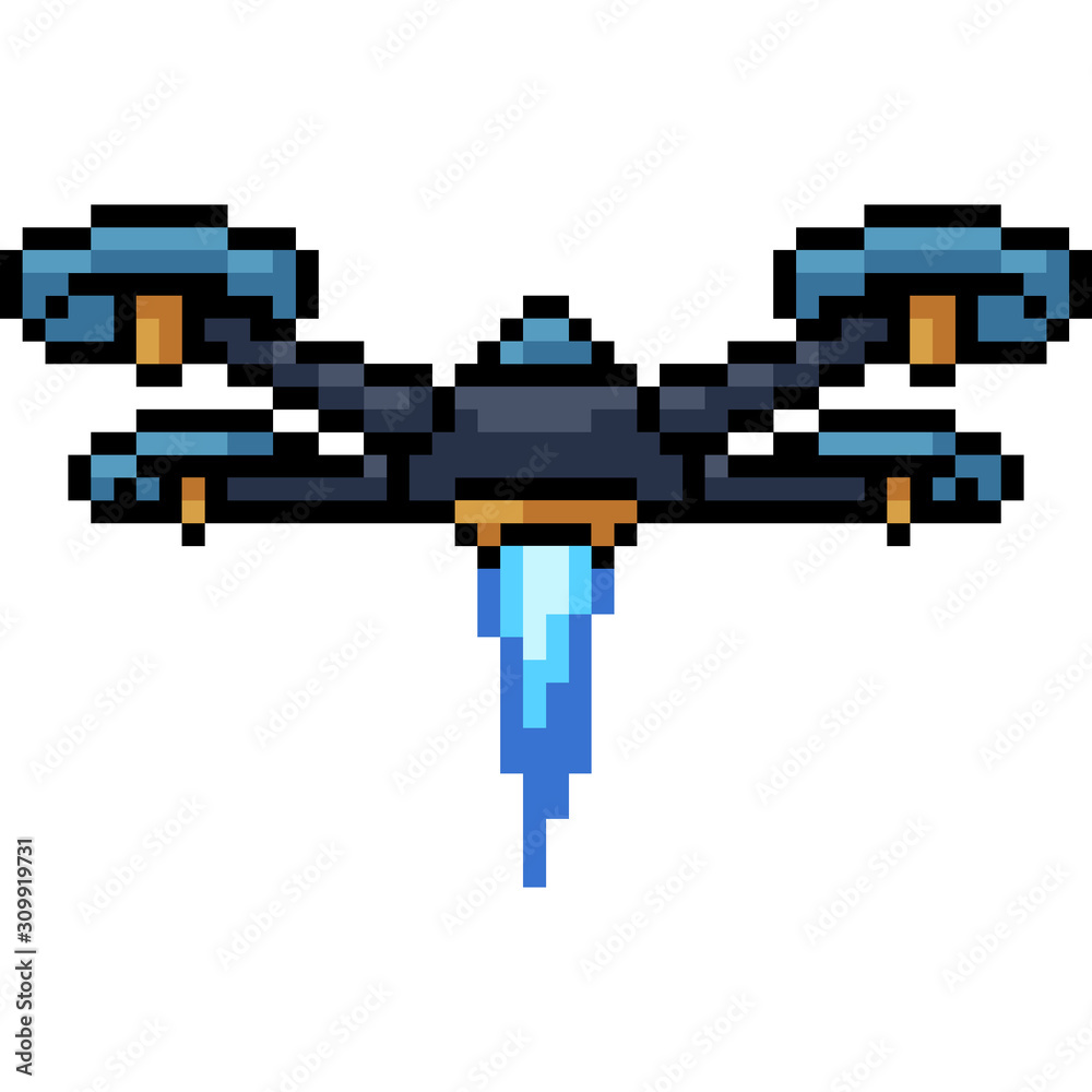 vector pixel art UFO Stock Vector | Adobe Stock