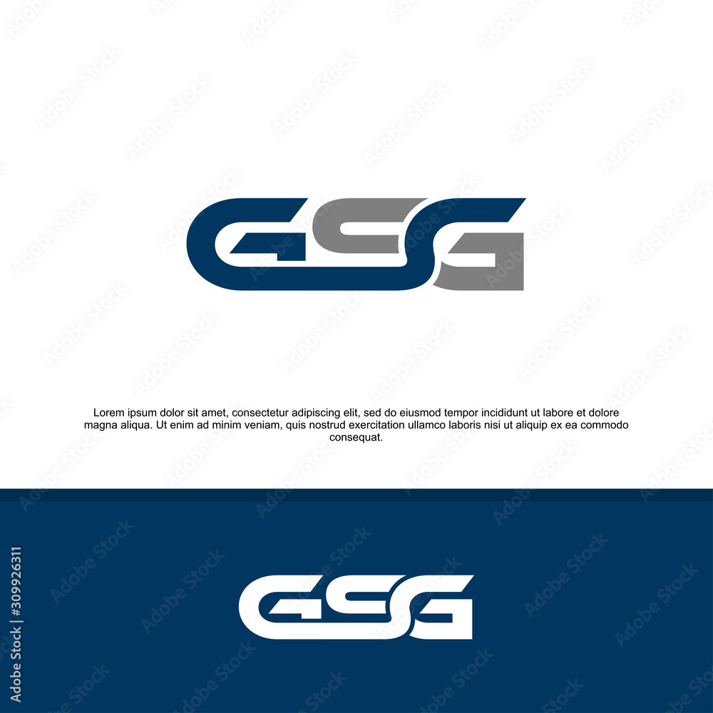 GSG initials for service companies, service group logos, combined ...