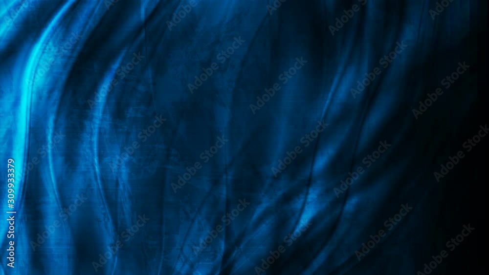 Dark blue grunge motion design with flowing waves. Abstract dynamic ...