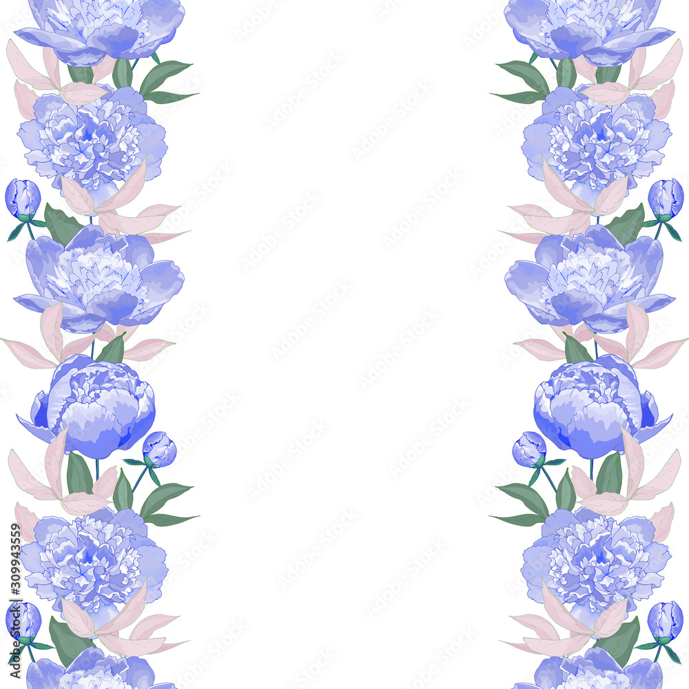 Flowers Vertical Border