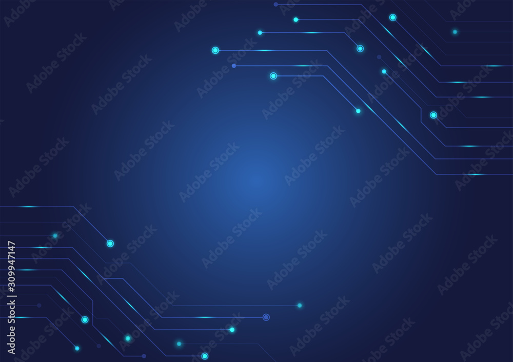 Abstract background with High-tech technology texture circuit board ...