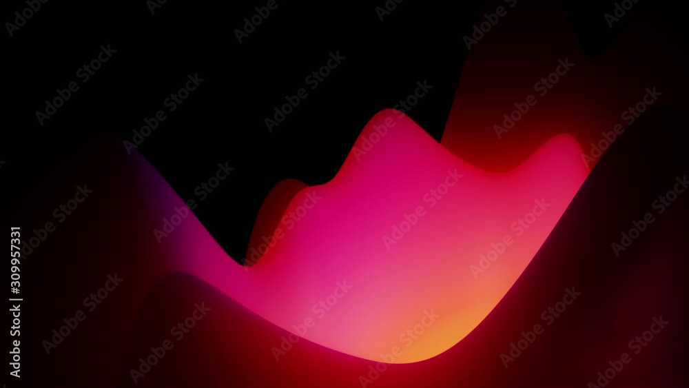 4k seamless loop with abstract fluid red purple gradients, inner glow ...
