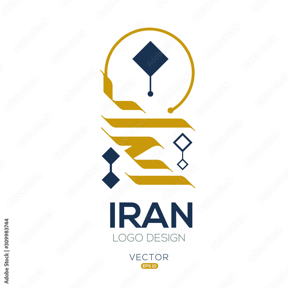 Poster Creative Arabic typography Mean in English ( Iran ) , Arabic ...