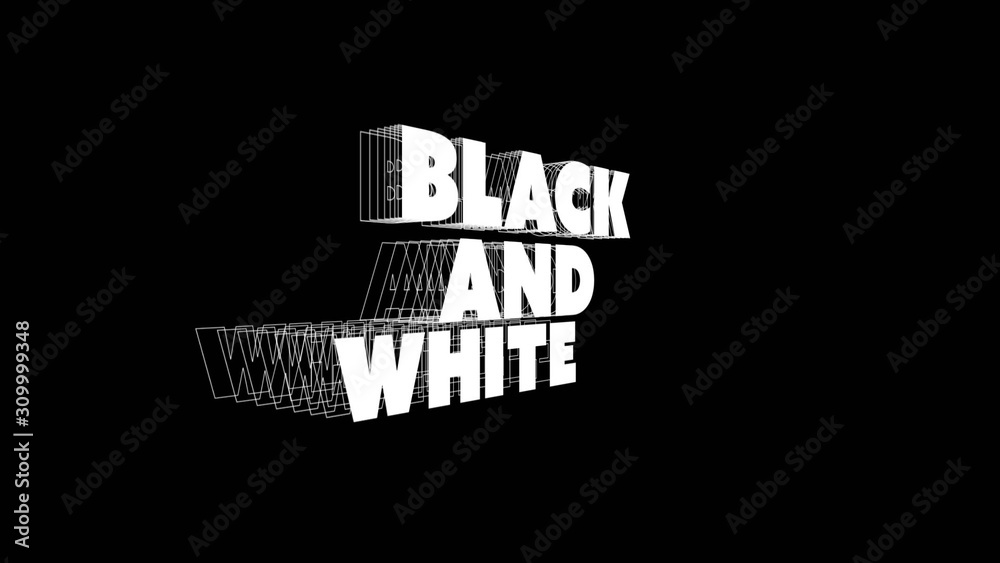 Black and White Titles Stock Template | Adobe Stock