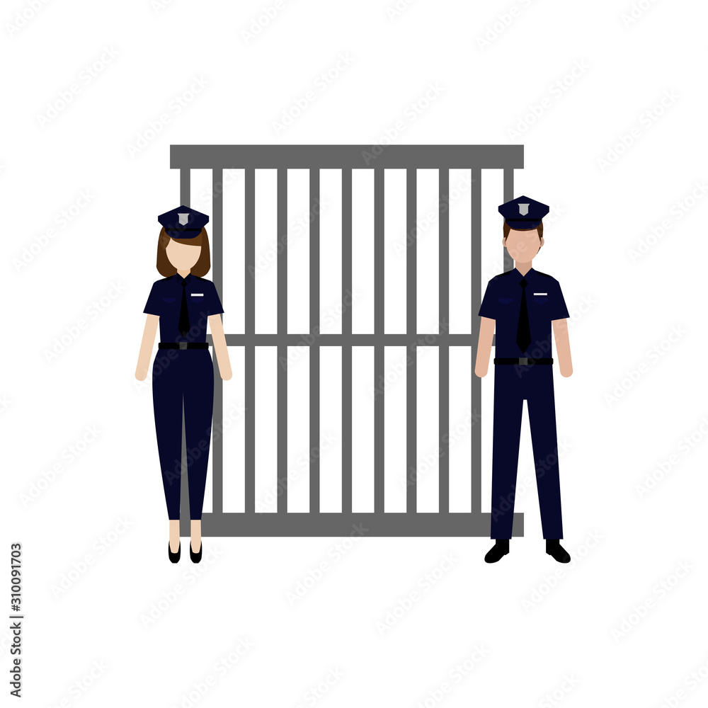 police profession who is guarding in prison cell prison design ...