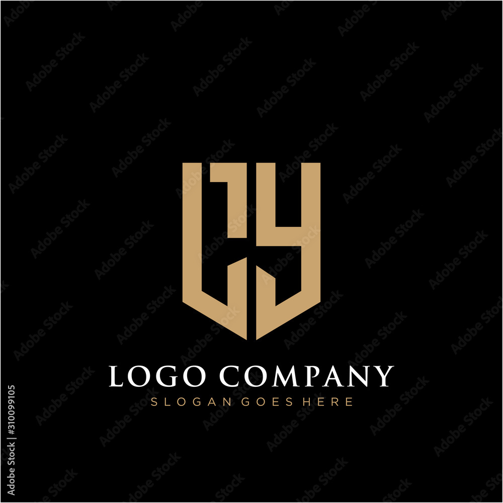 Letter LY logo icon design template elements Stock Vector | Adobe Stock