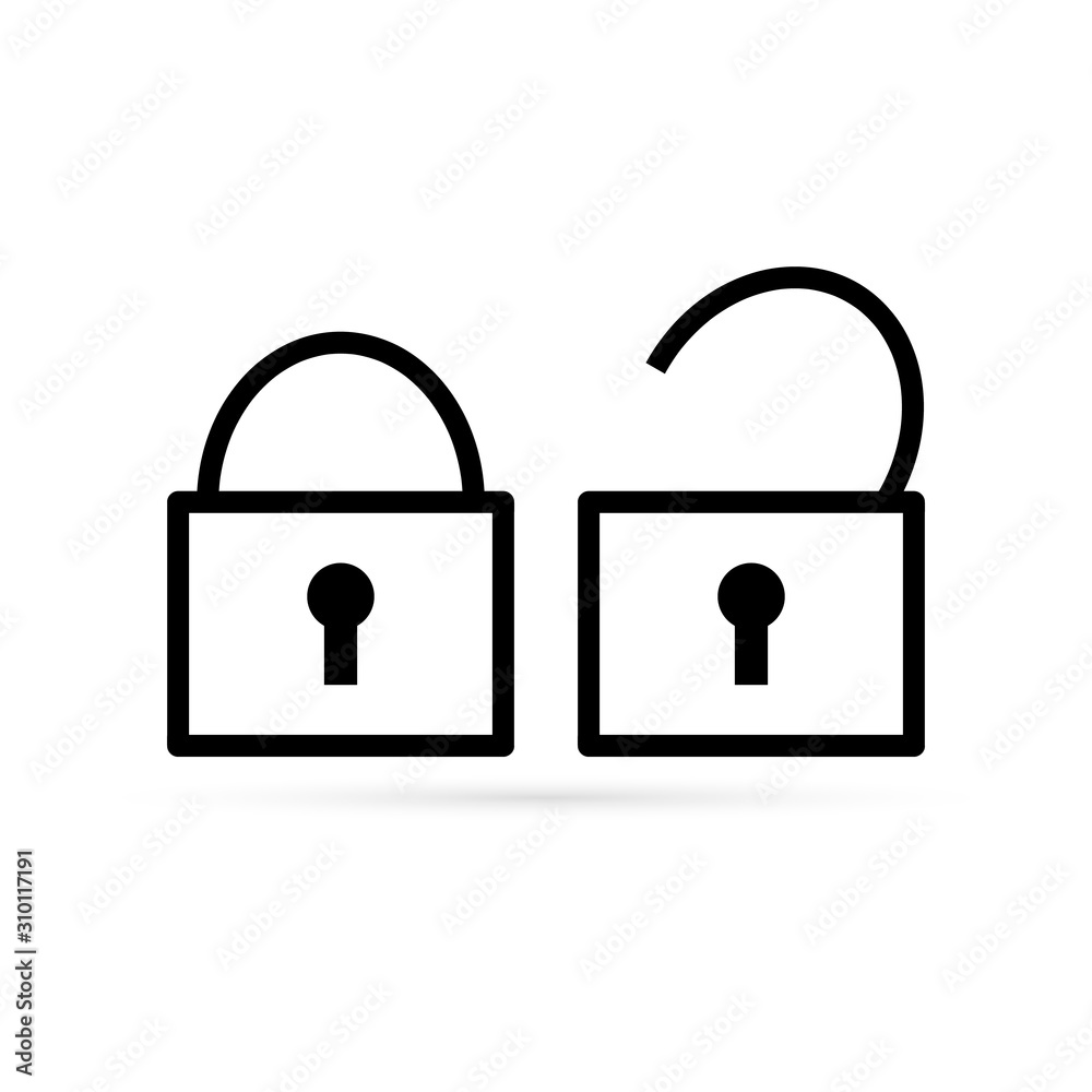 Lock, password. Lock icon isolated. Security symbol for web site design ...