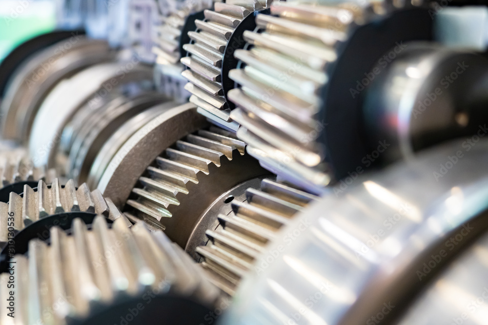 Foto de Gears concept. Mechanical engineering. Box of the car ...