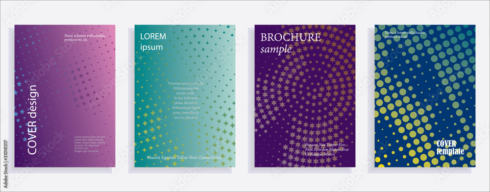 Minimalistic cover design templates. Set of layouts for covers of books ...