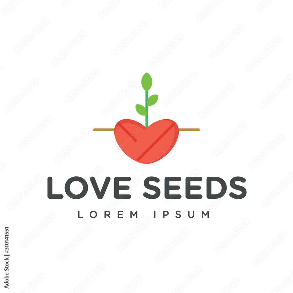 Love Seeds Stock Illustration | Adobe Stock