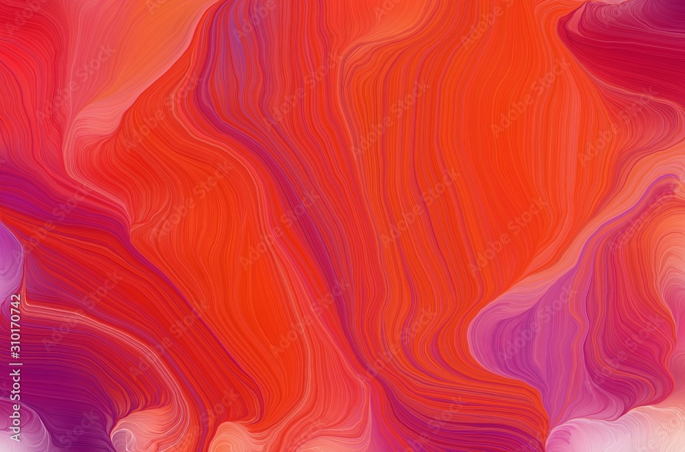 modern curvy waves background design with crimson, pale violet red and ...