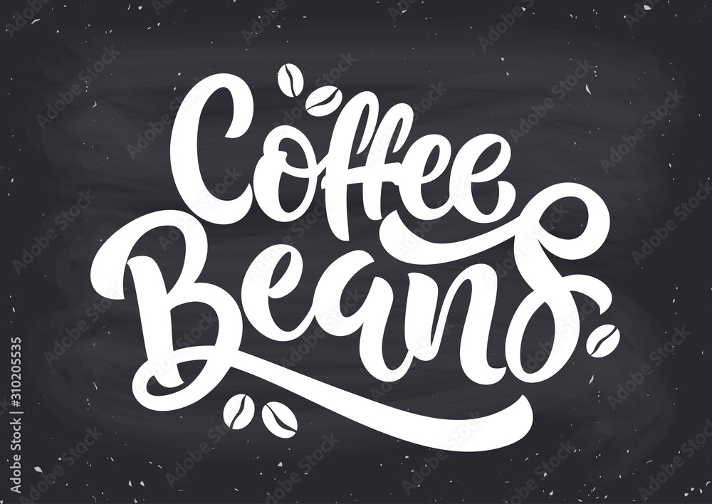 Coffee handwritten lettering .Coffee typography vector design for a ...