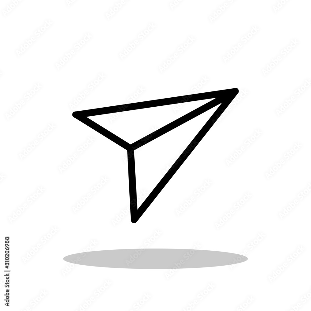 Navigate icon in flat style. Compass / GPS symbol for your web site ...