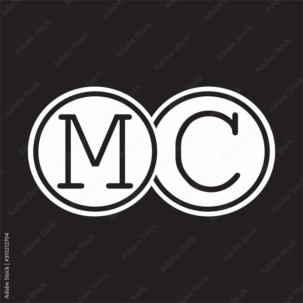 MC Initial letter linked circle capital monogram logo modern template ...