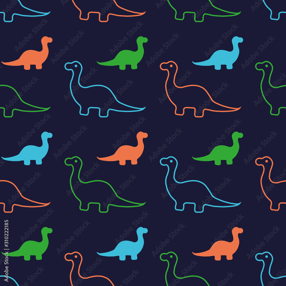 Dinosaur Pattern Wallpaper