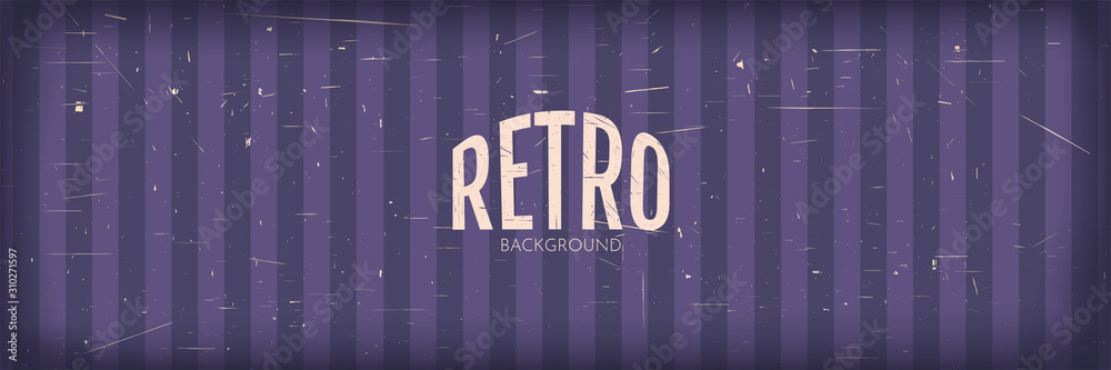 Vector vintage style background. Violet color. 70s, 80s, 90s retro ...