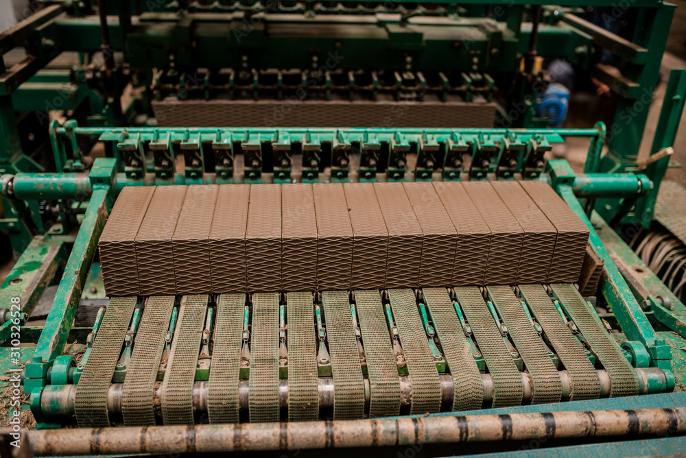 Plant for the production of bricks from clay. Plant for production ...