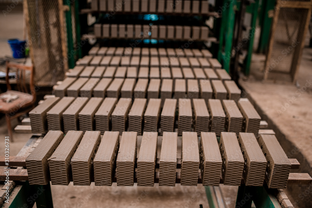 Plant for the production of bricks from clay. Plant for production ...