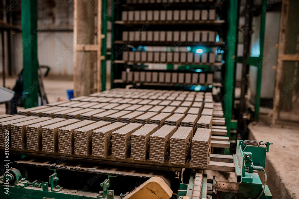 Plant for the production of bricks from clay. Plant for production ...