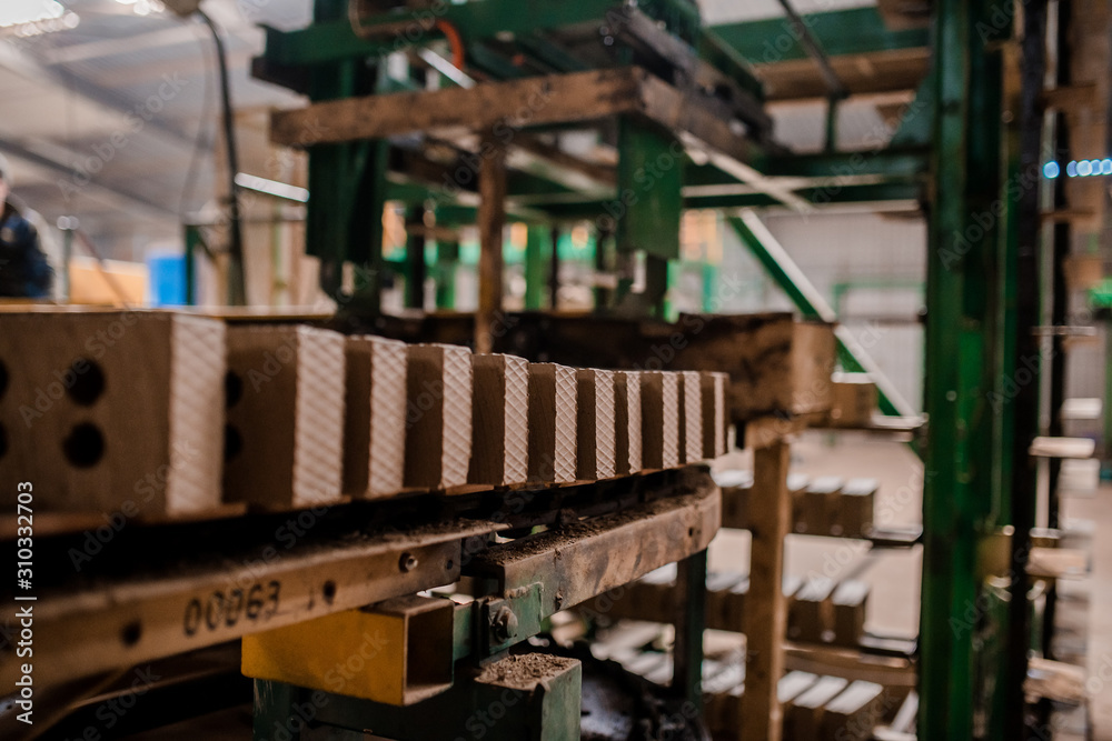 Plant for the production of bricks from clay. Plant for production ...