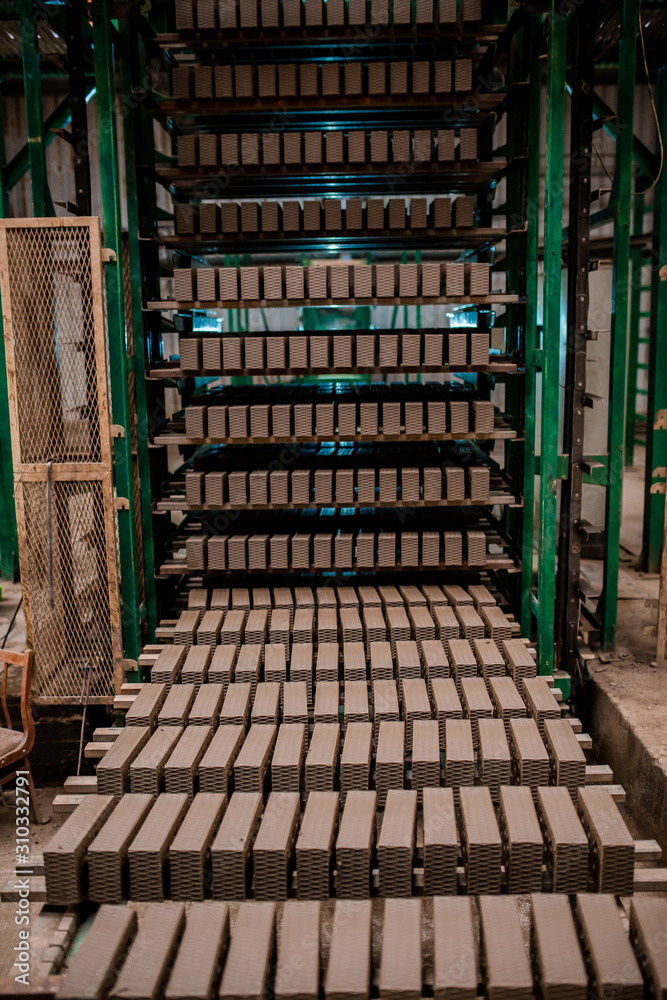 Plant for the production of bricks from clay. Plant for production ...