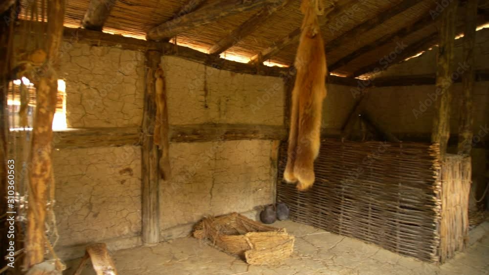 Ohrid Bay of Bones, prehistoric tribal village barracks ruins ...