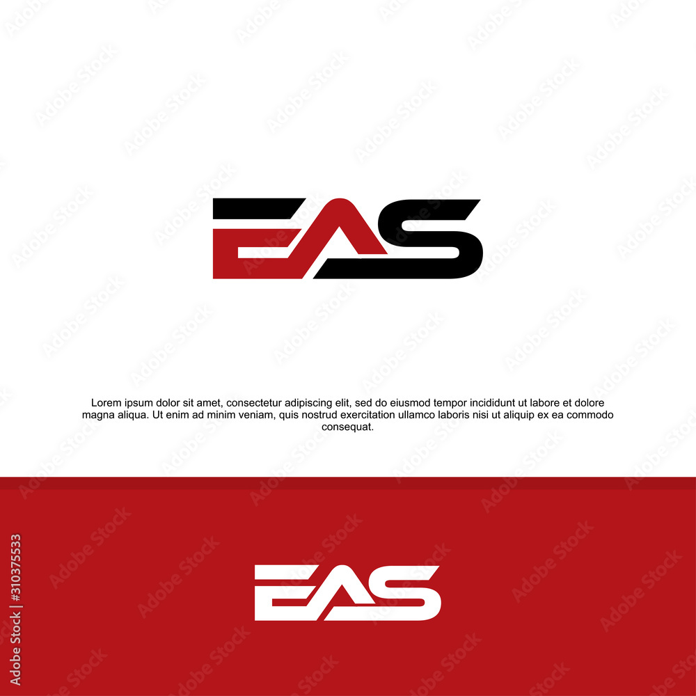 EAS initials logo, combined overlap logo letters Stock Vector | Adobe Stock