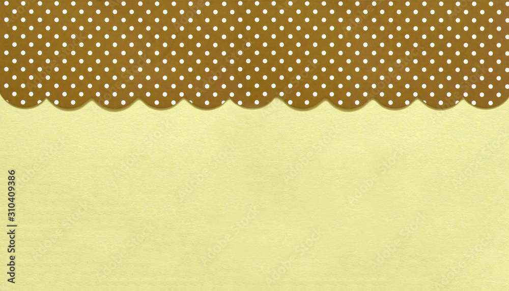 Yellow Polka Dot Border