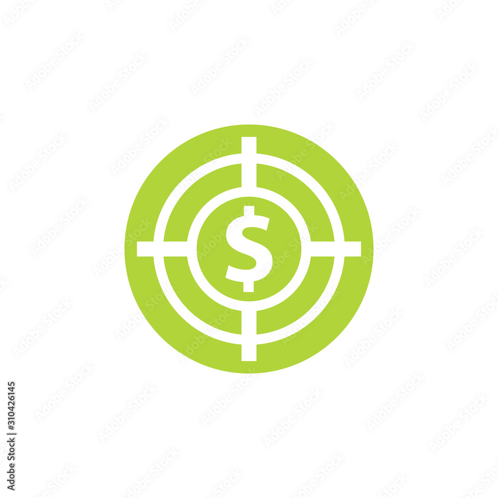 Cost Center button icon. Clipart image isolated on white background ...