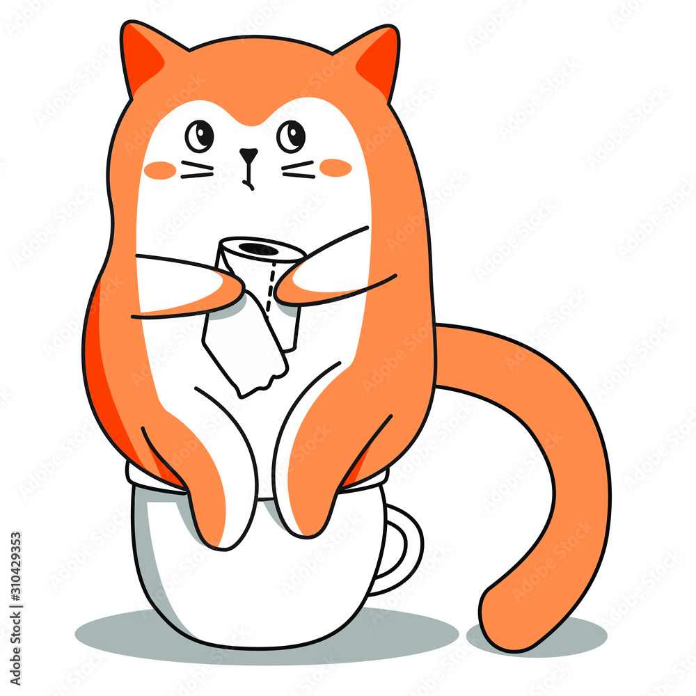 Cat Broken Leg Clipart