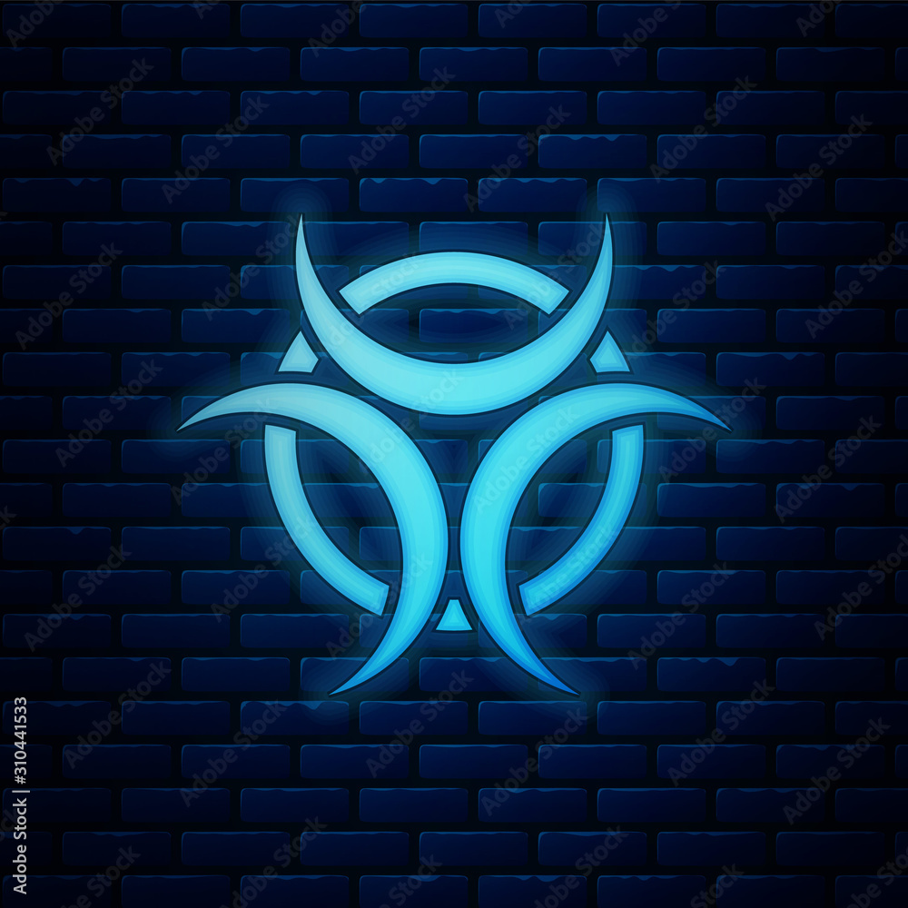 Biohazard Symbol Wallpaper Blue