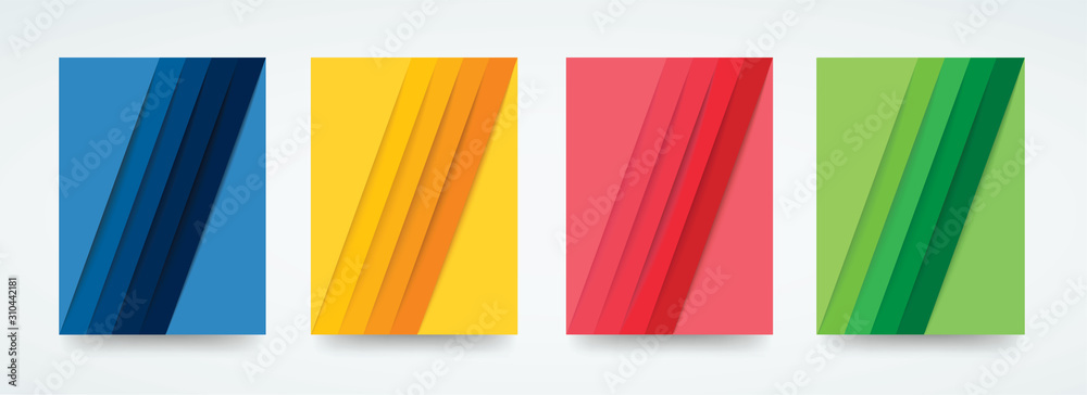 colorful lines template background Stock Vector | Adobe Stock