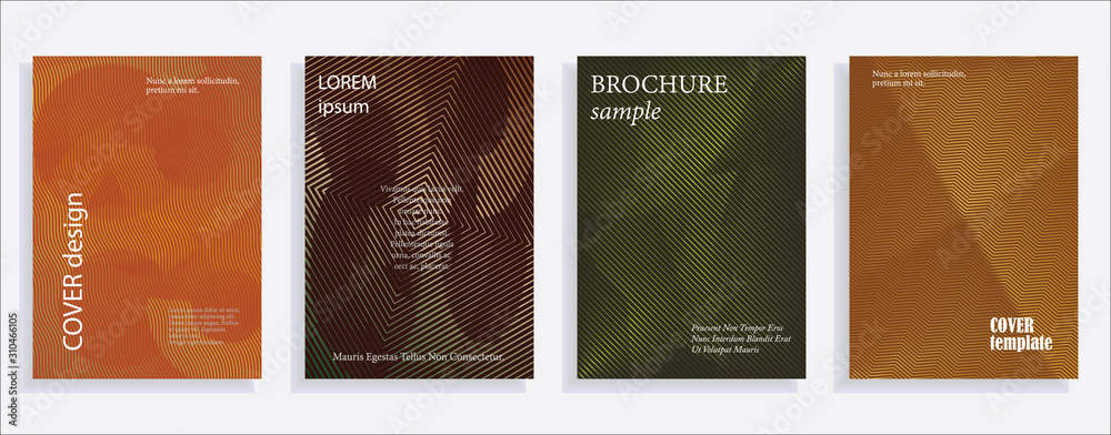 Minimalistic cover design templates. Set of layouts for covers of books ...
