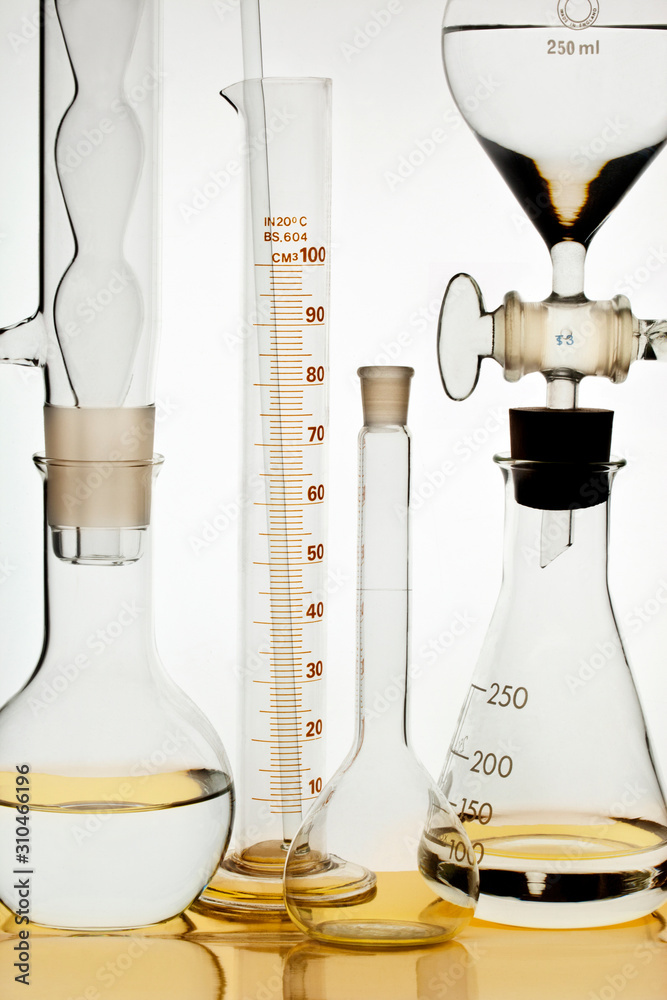 Chemical Laboratory Glassware Stock Photo | Adobe Stock