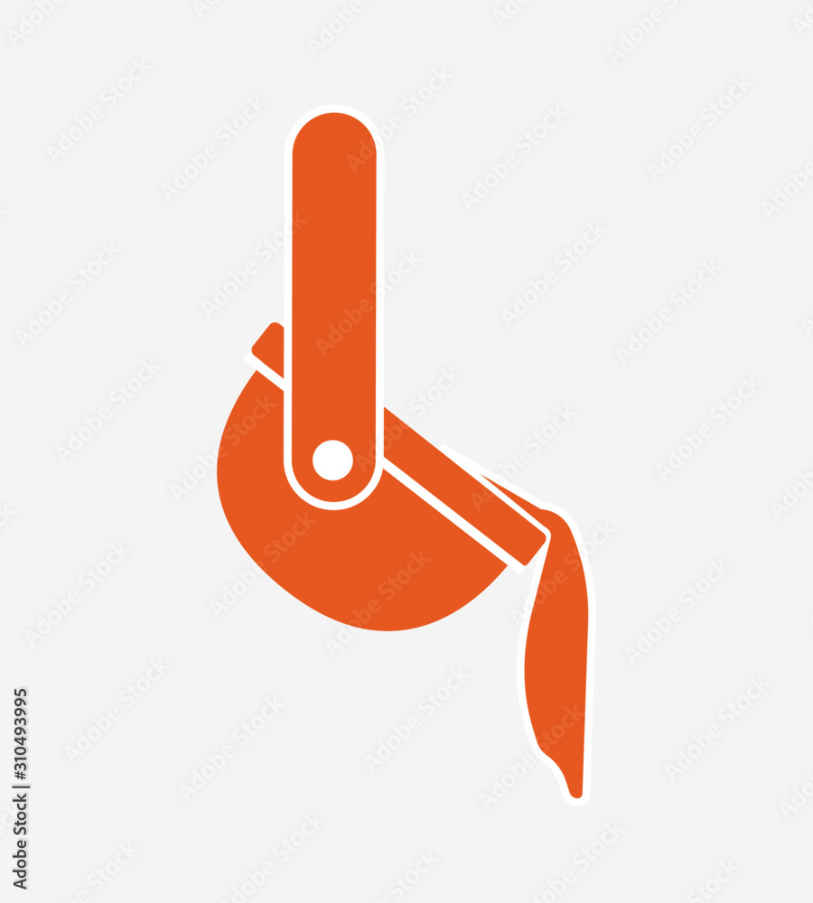 Metallurgy industry, metals smelting icon - High detailed isolated ...