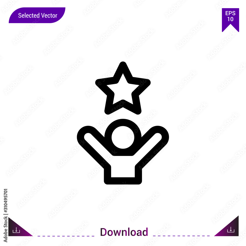 talent icon vector . Best modern, simple, isolated, application ...