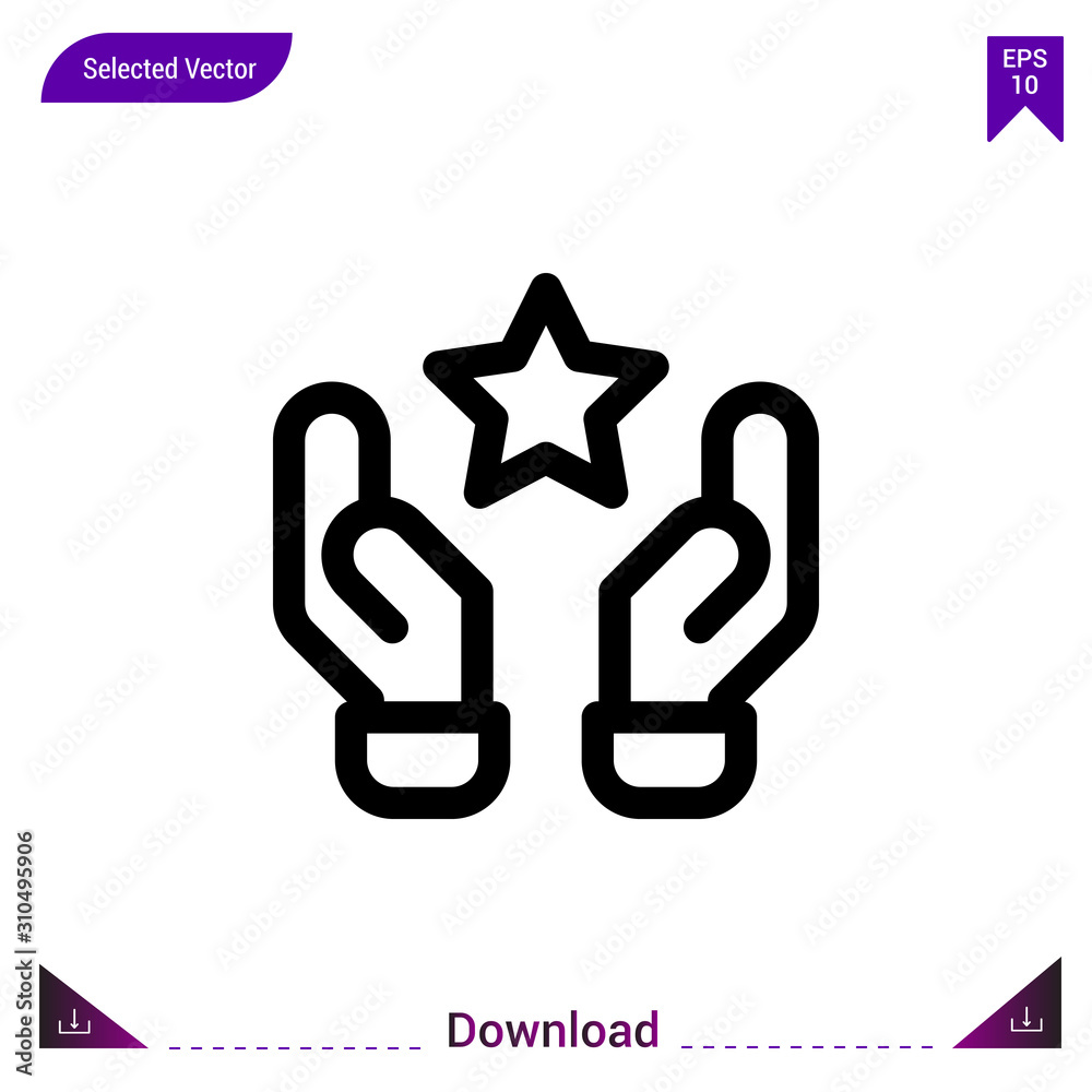 talent icon vector . Best modern, simple, isolated, application ...